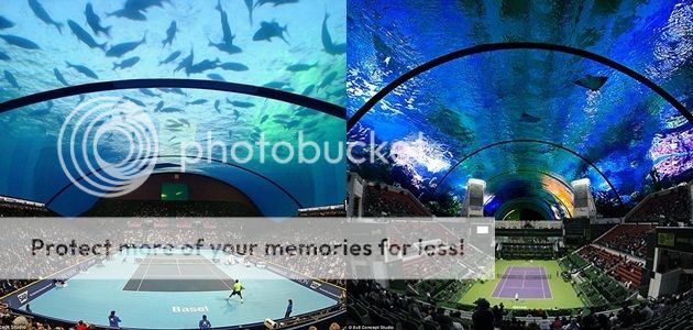 Gimana jadinya kalau lapangan tenis berada di bawah air Dubai | KASKUS