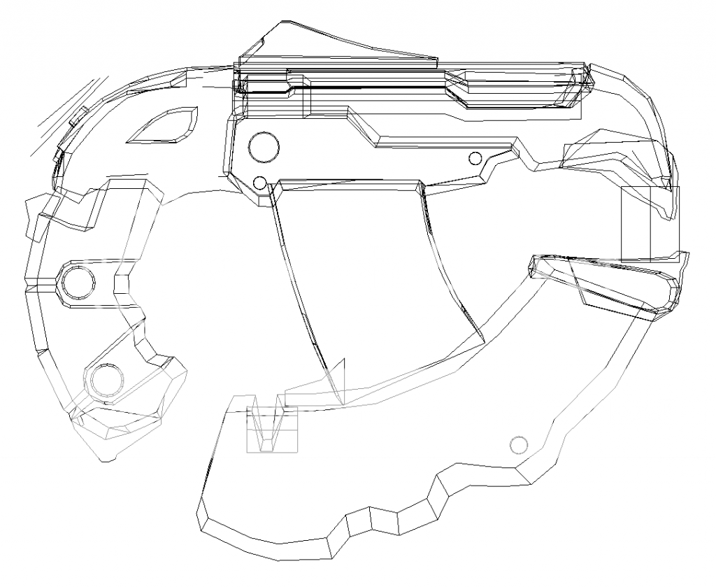 Halo Energy Sword Blueprints Sketch Coloring Page